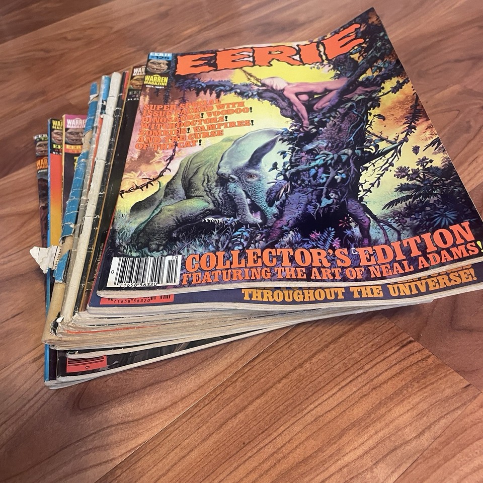 Vintage Lot Of 14 Eerie - Warren - Horror Magazine Comics - 60s 70s 80s ...