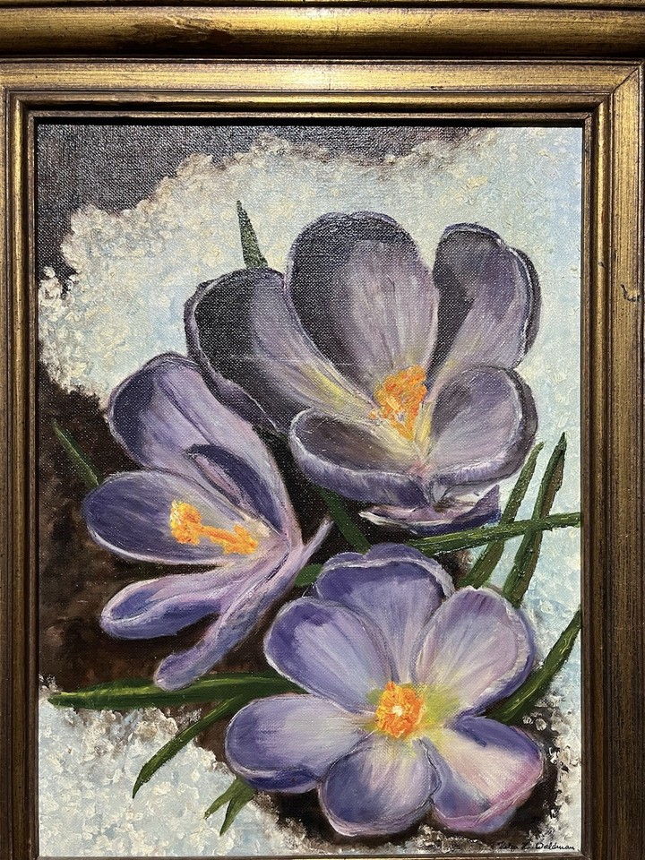 Original Painting On Canvas Signed By Artist Helga H Waldman | eBay