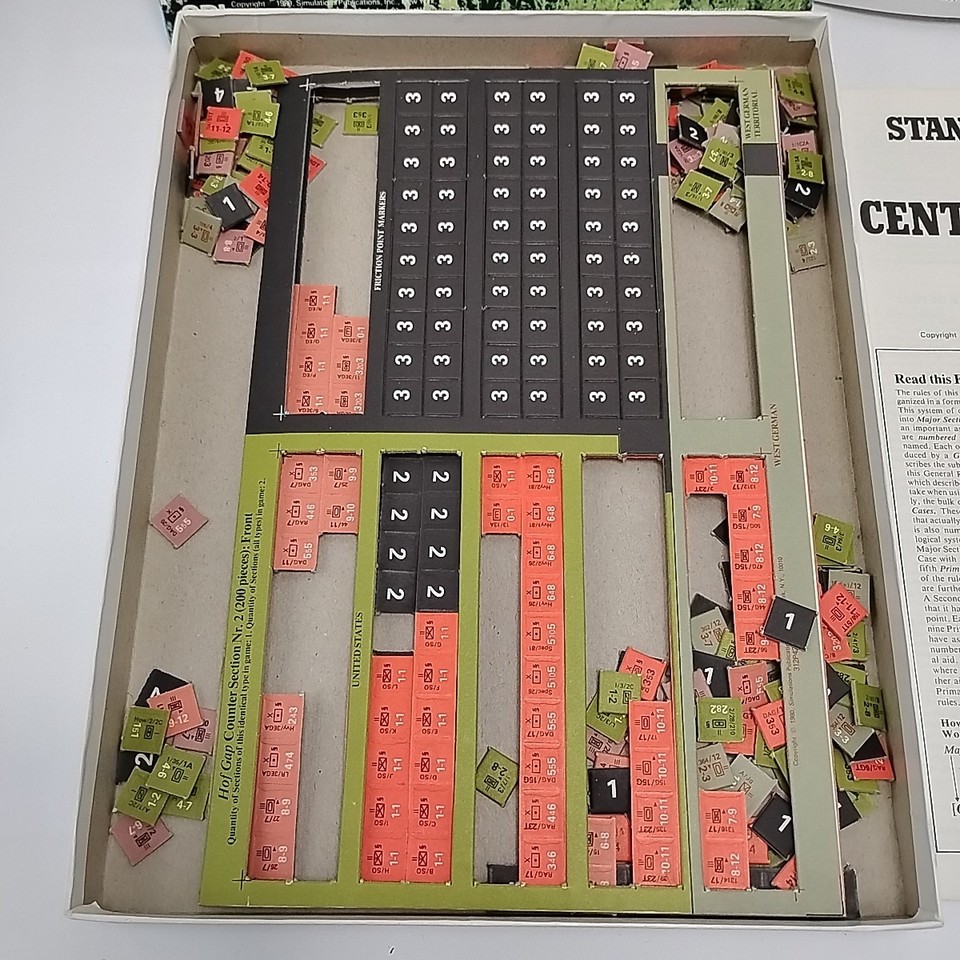 SPI Wargame Hof Gap The Nurnberg Pincer Centeral Front Series Vol 2 ...