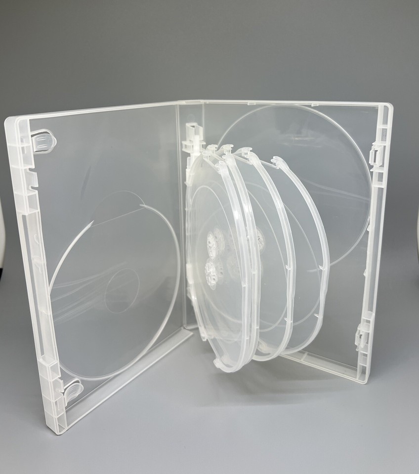 55 PCS TOP QUALITY 25MM 8-DISC DVD CASE, SUPER CLEAR, CLIP, VIVA25MM08 ...