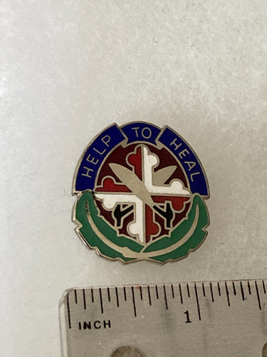 Authentic US Army 92nd Field Hospital Unit Crest DI DUI Pin Insignia ...