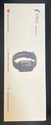 FITNUS Smart Watch Fitness Tracker 5.2 Connectivity- New-In-Box- Free ...