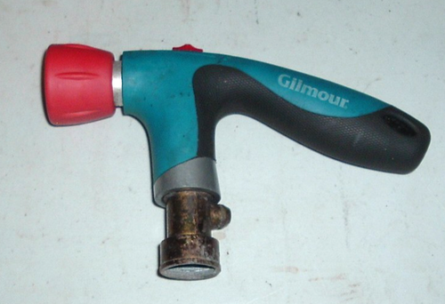 vtg. gilmore perfect grip garde hose spray nozzel w / brass shutoff | eBay