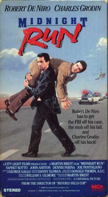 Midnight Run VHS Robert DeNiro Charles Grodin for sale online | eBay