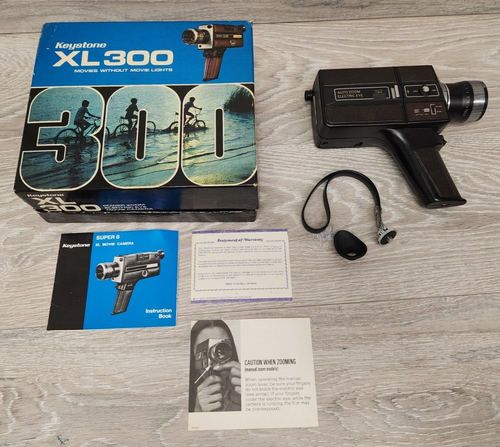 Vintage Keystone XL300 XL 300 Super 8 Video Camera With Box AS IS ...