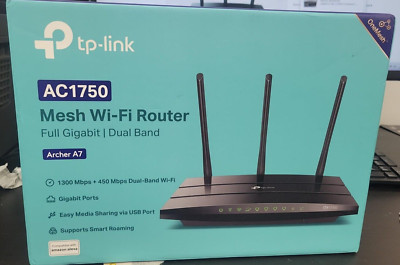 TP-Link Archer A7 AC1750 Wireless Dual-Band Gigabit Router Open box ...