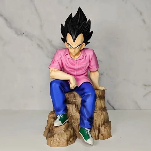 Anime Dragon Ball Z Action Figure Vegeta Sitting Posture Statue Model ...