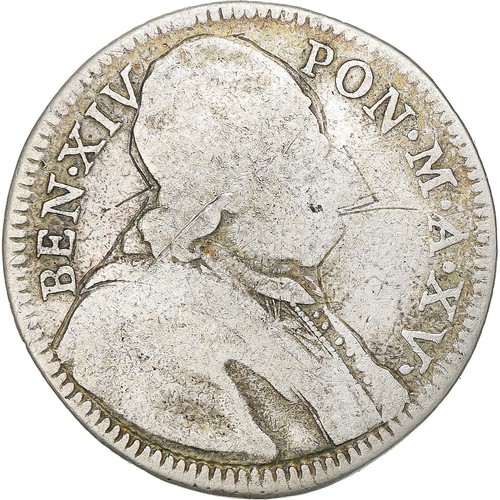 [#1116829] Coin, ITALIAN STATES, PAPAL STATES, Benedict XIV, Doppio (2 ...