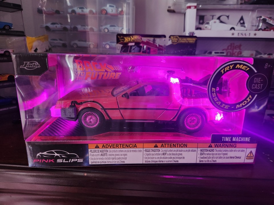 2025 Jada Pink Slips Back To The Future Time Machine Pink Chase 1/24 ...