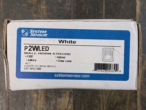 SYSTEM SENSOR P2WLED WHITE WALL MOUNT LED HORN/STROBE - BRAND NEW | eBay