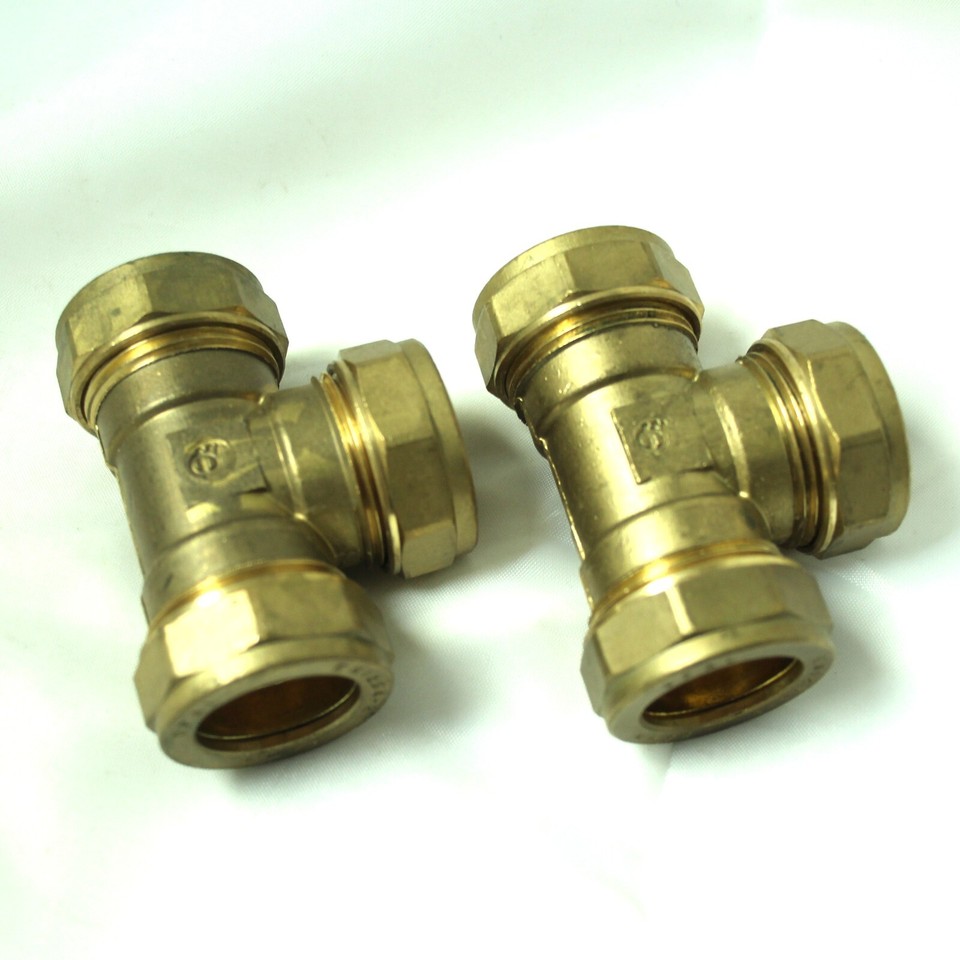 22mm EQUAL TEE BRASS COMPRESSION FITTING - YOU CHOOSE QUANTITY | eBay UK