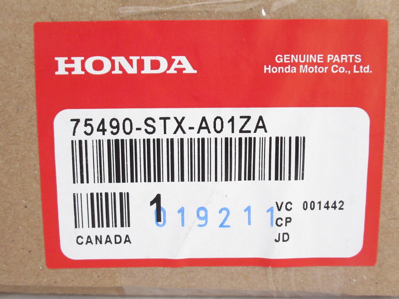 Genuine OEM Acura 75490-STX-A01ZA Passenger Front Pillar Corner Trim ...