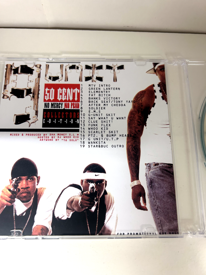 RARE DJ WHOO KID G-UNIT NO MERCY NO FEAR 50 CENT MIXTAPE NYC PROMO 2002 ...