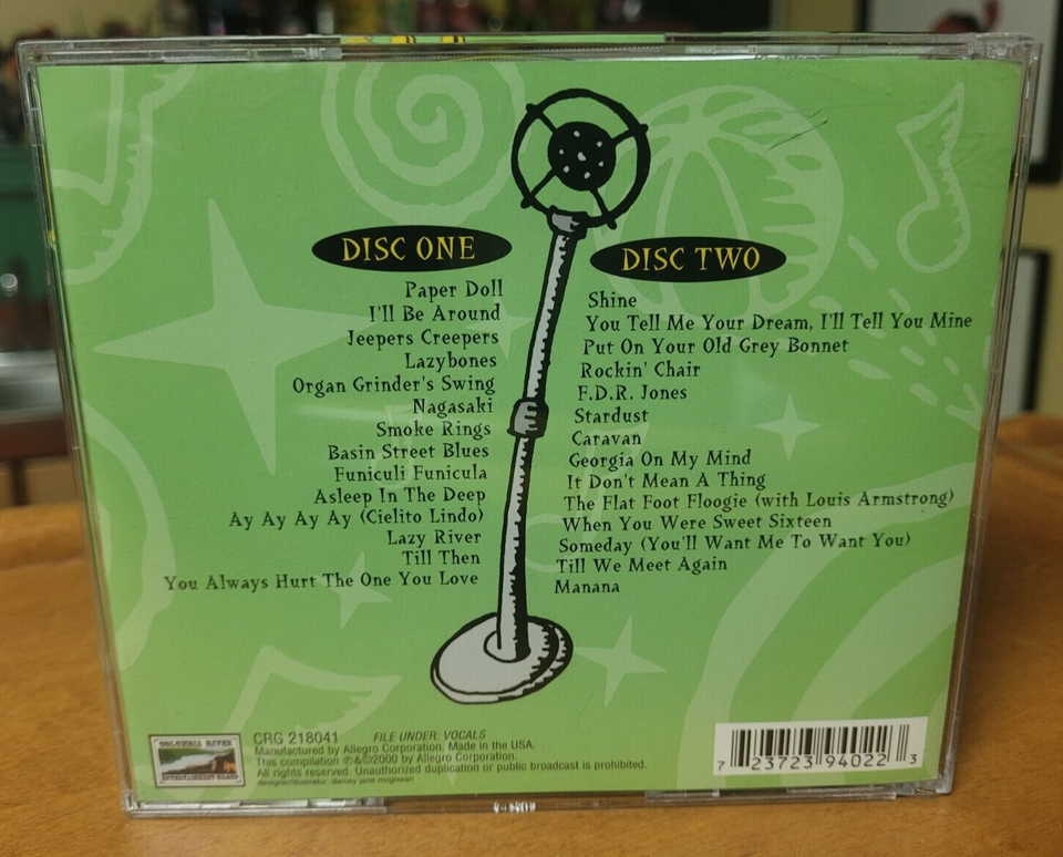 COCKTAIL HOUR CD The Mills Brothers 2000 2CD Set Paper Doll Stardust ...