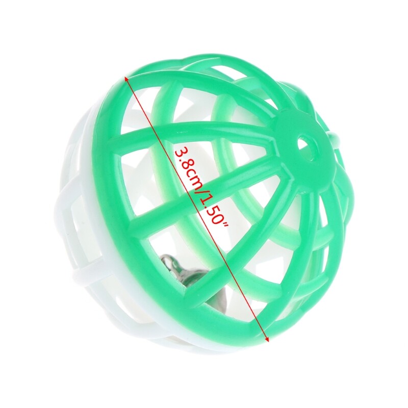 5Pcs Interactive Dog Toy Colorful Hollow Built-in Bell for Scratcher Ba ...