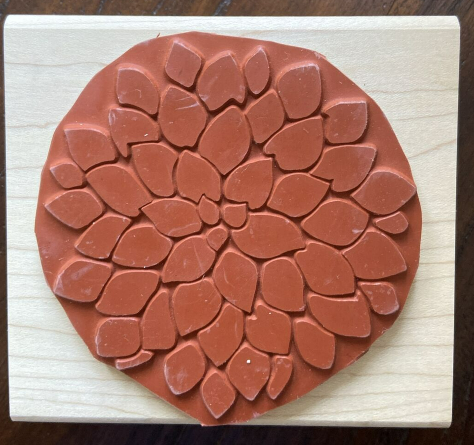 New Stampin' Up! Large Fabulous Flower Blossom Retired Rubber Stamp | eBay