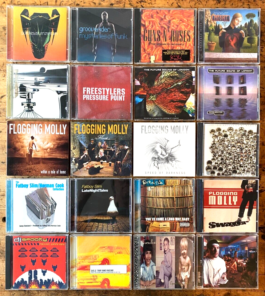220 Rock/Pop/Hip Hop CDs - Cheap Trick, Fatboy Slim, Rush, Underworld ...