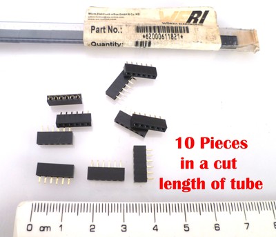 Wurth Elektronik 62000611821 6 Socket SIL Header 10 Pieces OMS1-13G ...