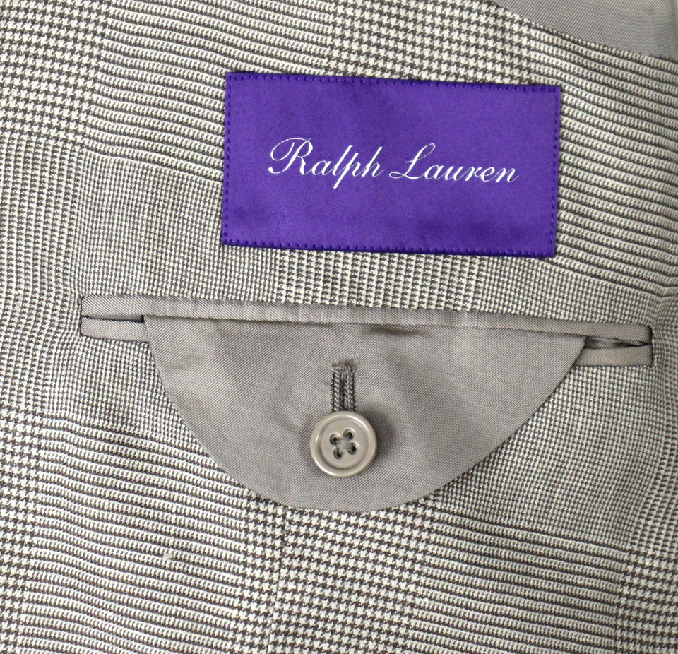 Ralph Lauren Purple Label Kent Jacket 42 R (52 EU) Mens Linen Silk Glen ...