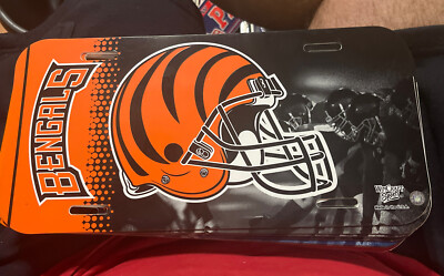 Vintage Cincinnati Bengals License Plate Plastic 2002 | eBay