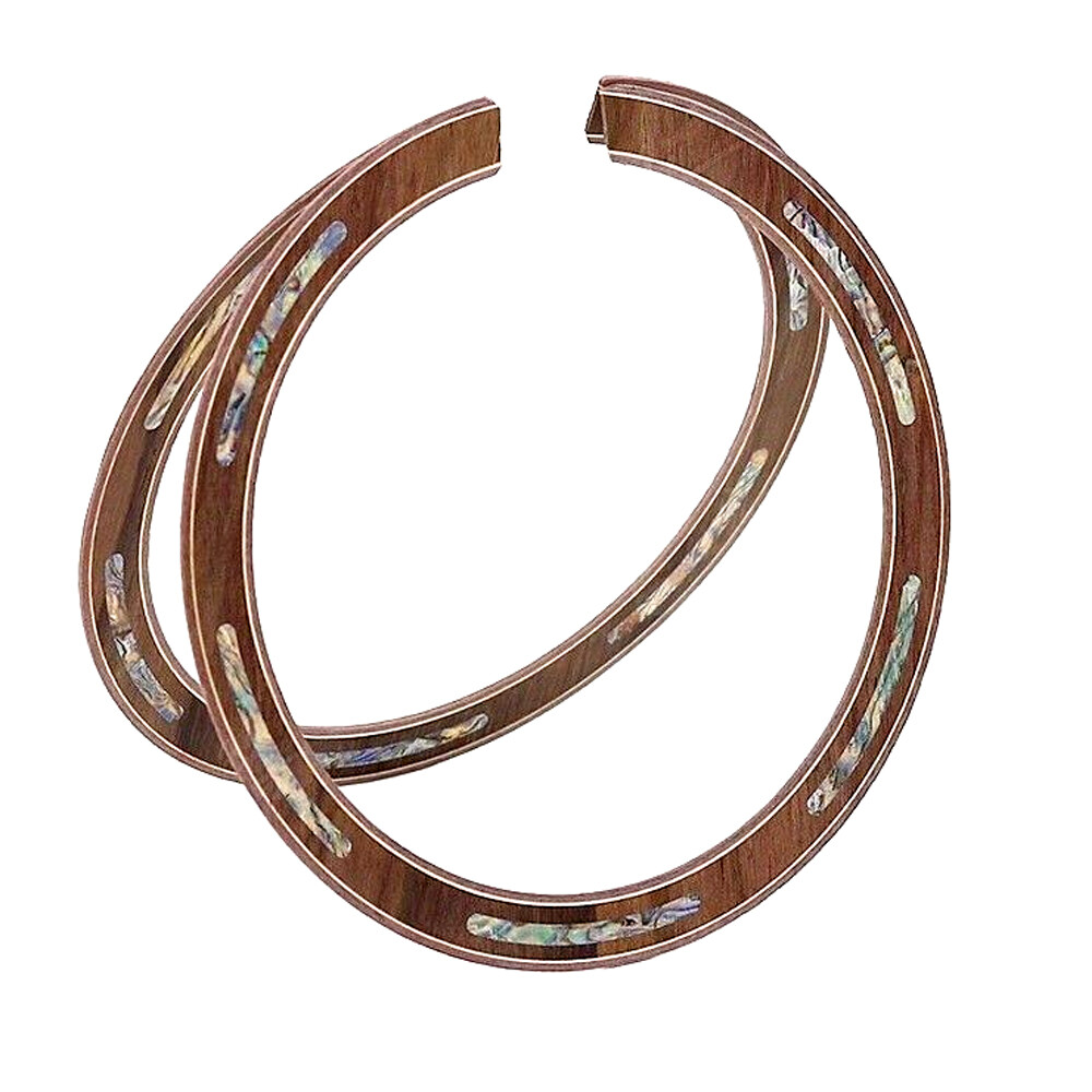 Acoustic Guitar Rosette abalone shell Rosewood Inlay sound hole Luthier ...