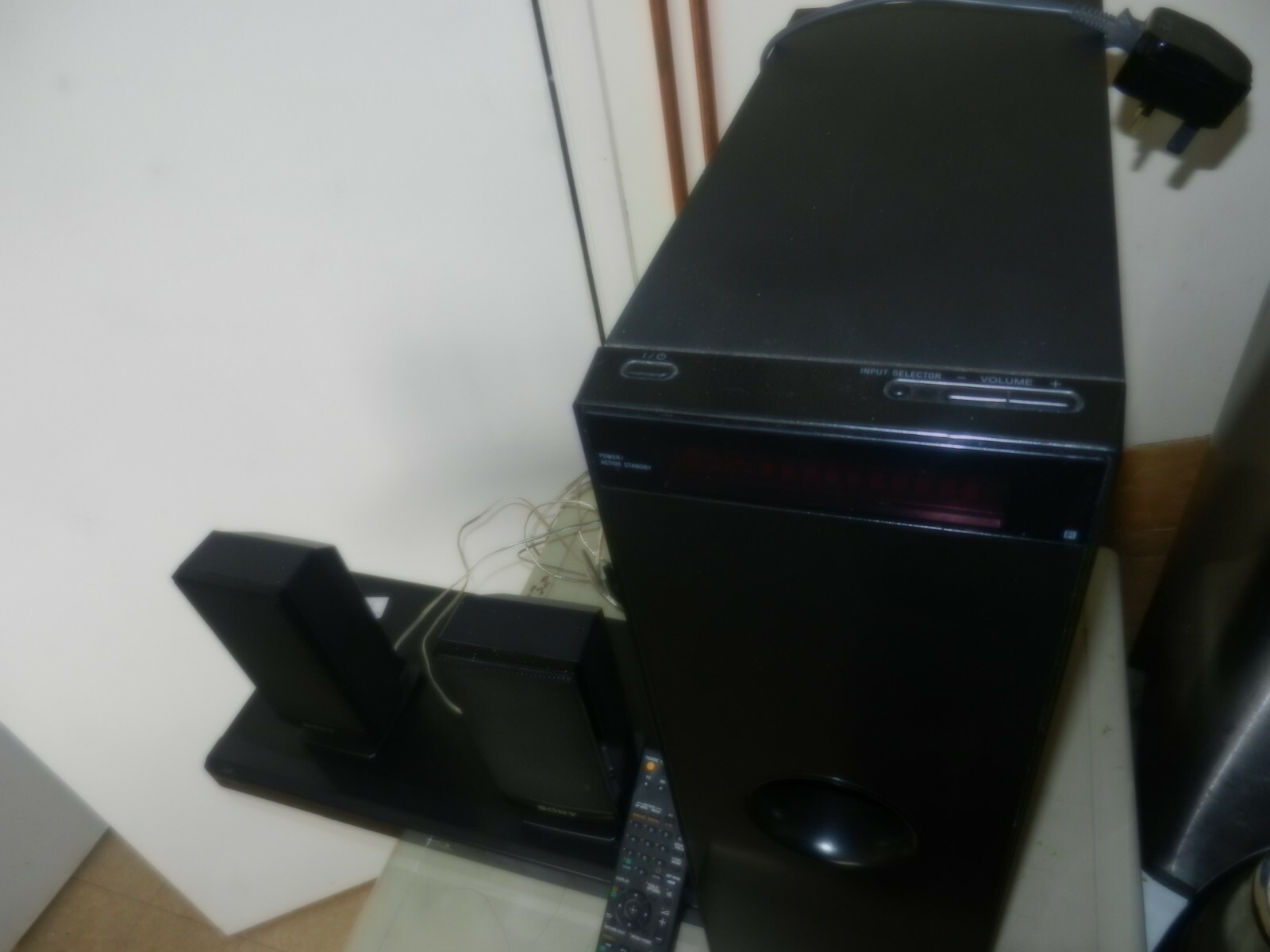 Sony bdp-s350 Blue-ray DVD Player with Active Subwoofer SA-FS1 Speaker ...