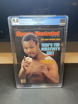 CGC 9.0 Newsstand Edition Sports Illustrated-Larry Holmes-July 1 1985 ...