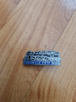 VINTAGE BRIGHTON CL4 2-6-4T 80100 LOCO RAILWAY TRAIN ENAMEL PIN BADGE ...