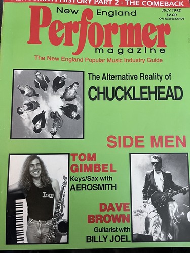 New England Performer Magazine July -992 Chucklehead Gimbal Aerosmith ...