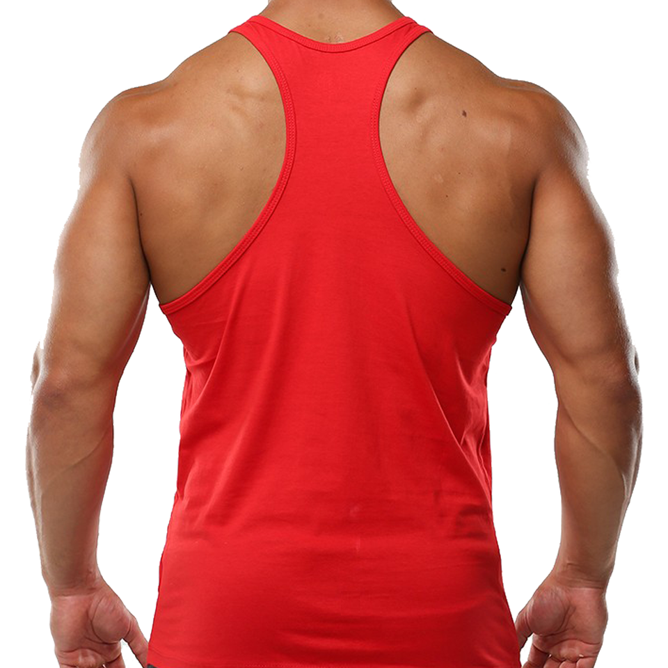 Mens Gym Vest Racerback Bodybuilding Muscle Stringer Tank Top ...