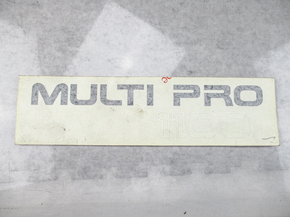 Toro Decal - Multi Pro 1100 - 87-0630 for sale online | eBay