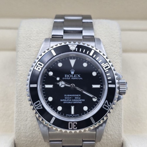 MINT 2009 Rolex Submariner No Date 14060M 4 Line REHAUT Black Dial 40mm ...