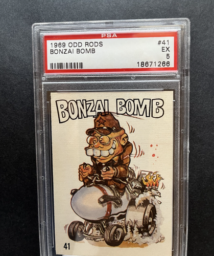 1969 Donruss Odd Rods #41 BONZAI BOMB PSA 18671266 Graded 5 Card Odd ...
