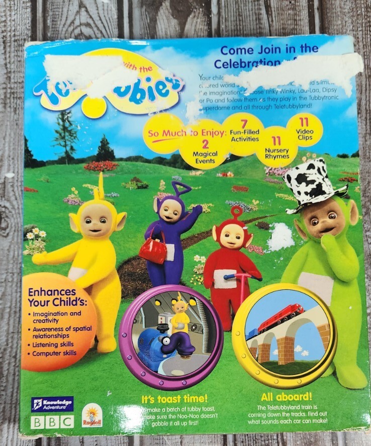 New In Box Play with The Teletubbies Windows 98/95 PC Computer 1998 BBC ...