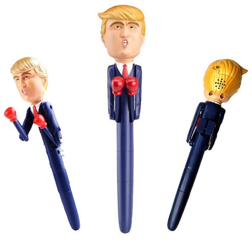 Donald Trump Hot New Talking & Boxing Pens Clinton Toy Great Gift ...