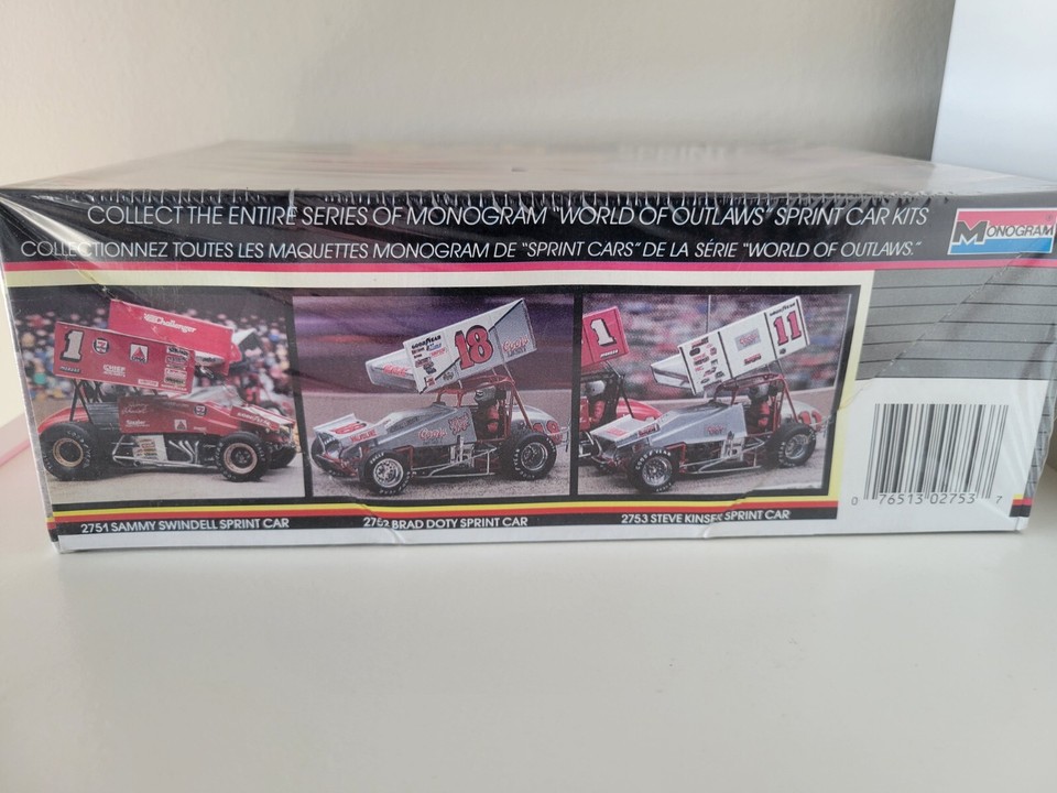 MONOGRAM STEVE KINSER GAMBLER SPRINT CAR 1:24 MODEL KIT SEALED #2778 ...