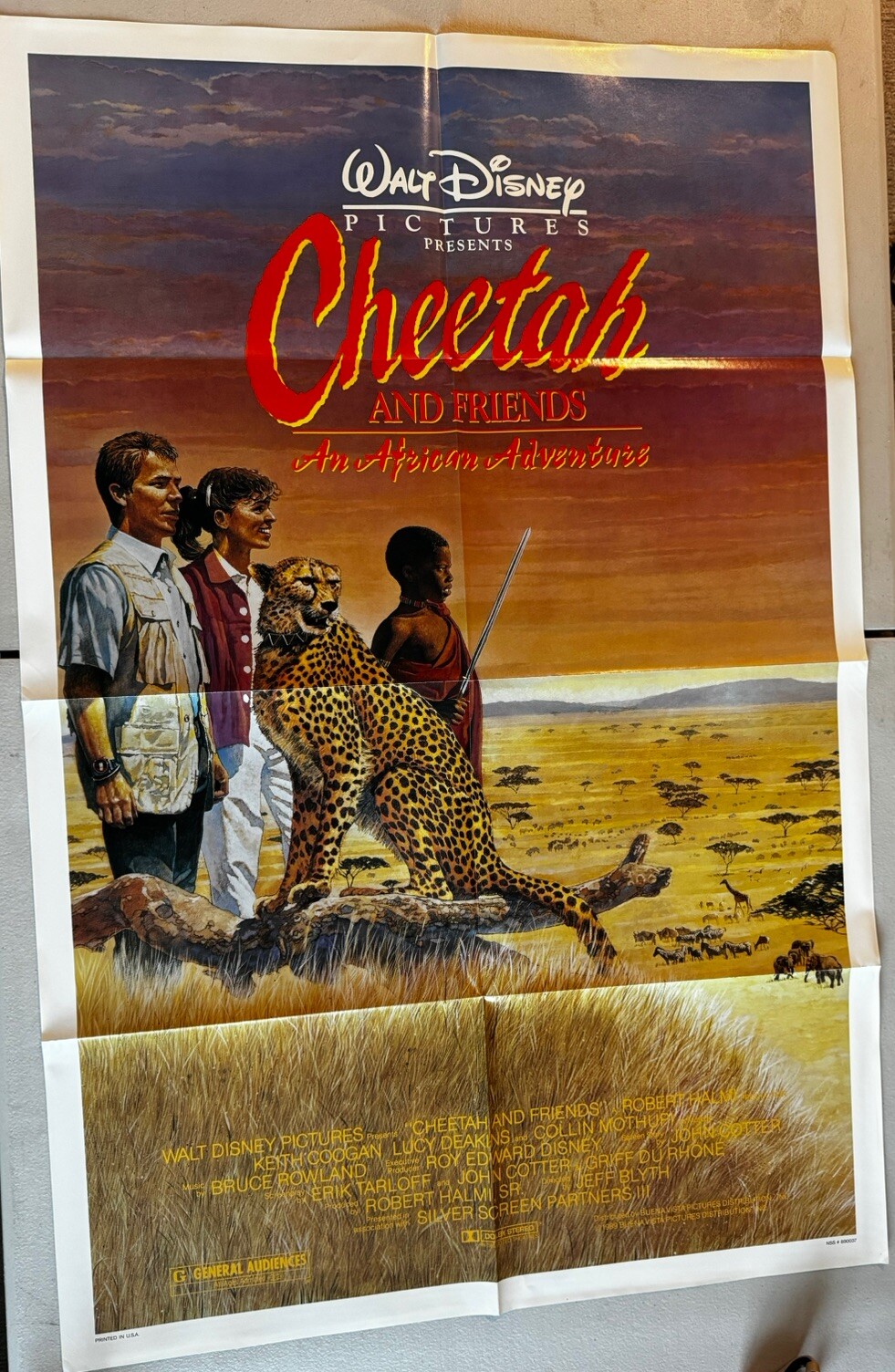 Cheeta and Friends 1989 Disney folded one sheet movie poster 27x41 | eBay