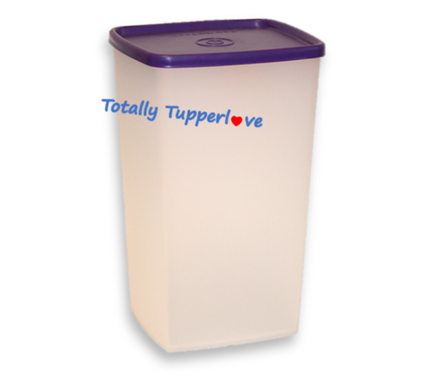 1 Tupperware Square Round Freezer Container 7.5 Cup Freeze-It Purple ...