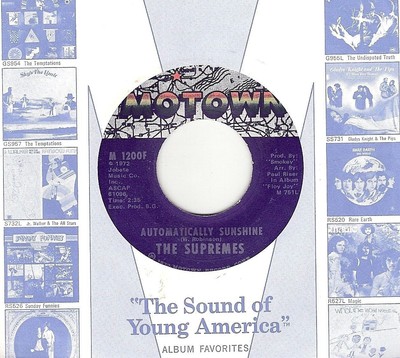45RPM, SUPREMES ' AUTOMATICALLY SUNSHINE ' EXC+ MOTOWN SOUL | eBay