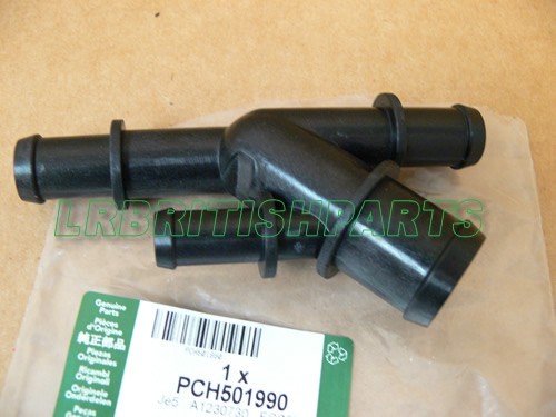 GENUINE LAND ROVER COOLANT HOSE CONNECTOR RANGE ROVER 06-09 NEW ...