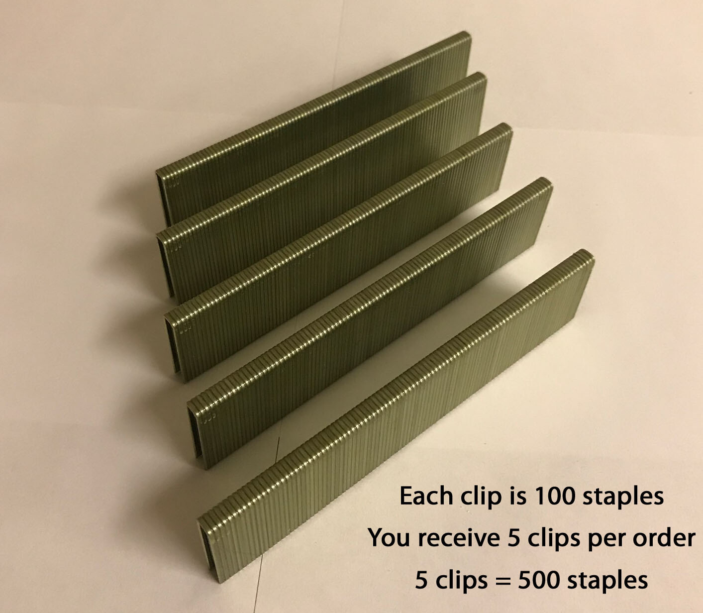 L Staples L10 Stainless Steel 18 gauge 1/4" crown - 5/8" length (500 ct ...