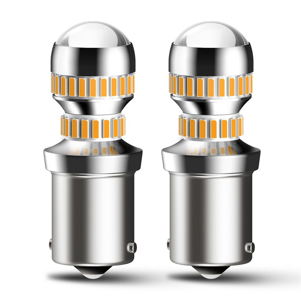 AUXITO 1156 Amber LED Turn Signal Light Bulb Error Free Anti Hyper ...