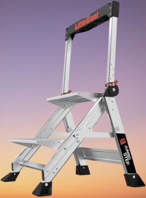Little Giant Ladders Jumbo Step 2step 2 Foot Step Stool Aluminum Type ...