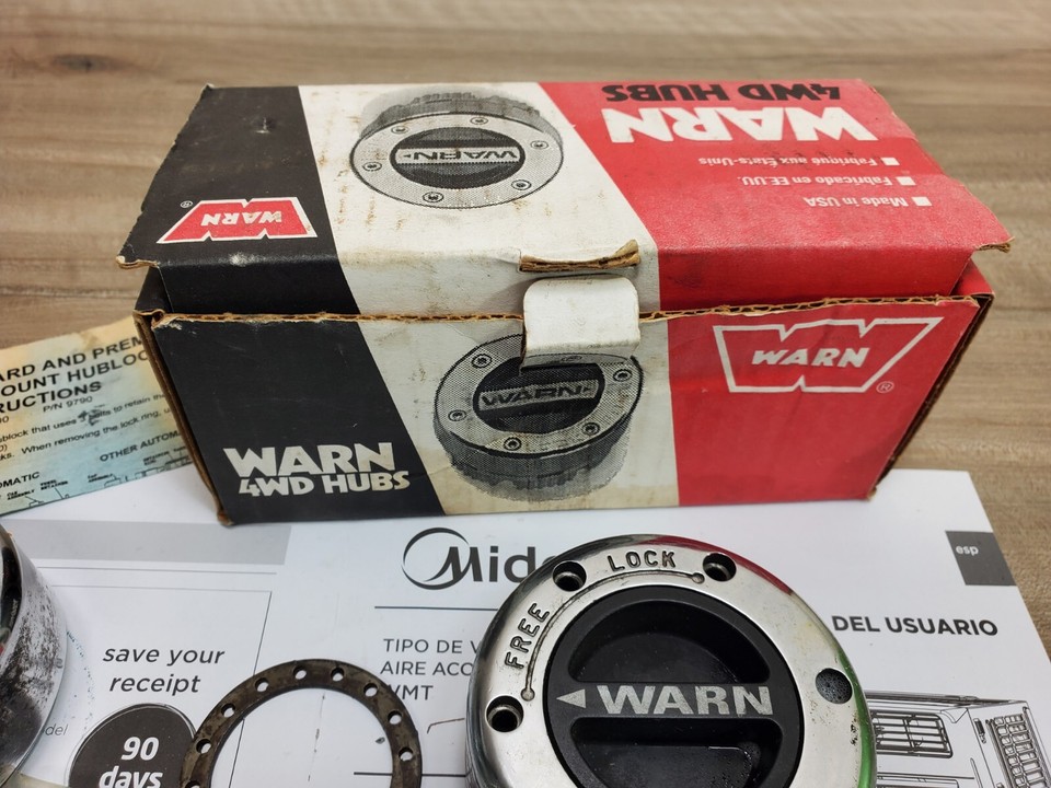 Warn 9790 CHROME Full Time 4WD Manual Wheel Locking Hubs 19 Spline G | eBay