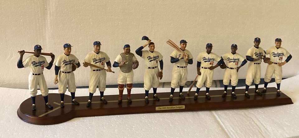 Danbury Mint 1955 Brooklyn Dodgers Baseball Team Figurine Collection | eBay