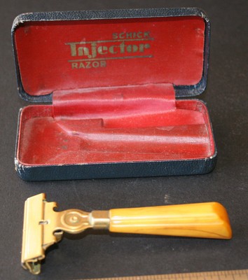 Vintage Type E 1935-1945 Schick Injector Safety Razor Bakelite Handle ...