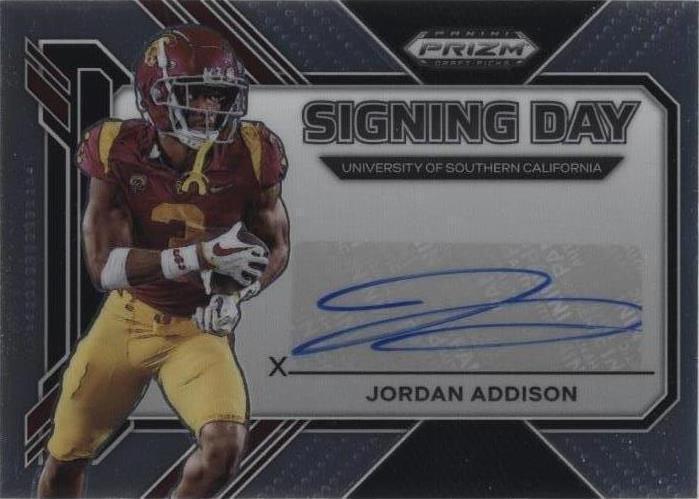 2023 Panini Prizm Draft Picks - Signing Day Jordan Addison #SD-JOA (AU ...