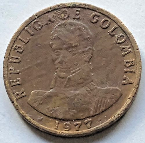 1977 🇨🇴 COLUMBIA 2 PESOS WORLD COIN BRONZE KM#263 | eBay
