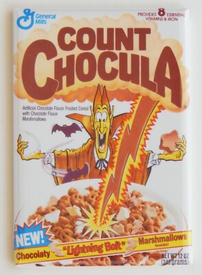 Count Chocula with Lightning Marshmallows FRIDGE MAGNET cereal box | eBay