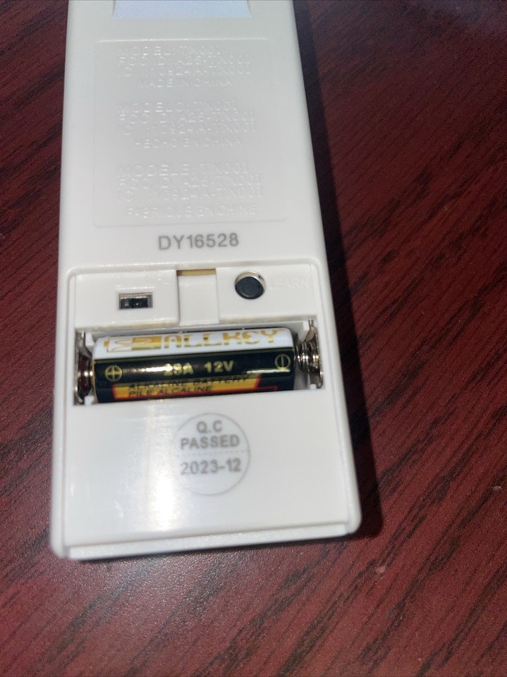 Harbor Breeze A25-TX001-R1 3-Speed Ceiling Fan Remote Control W/Battery ...